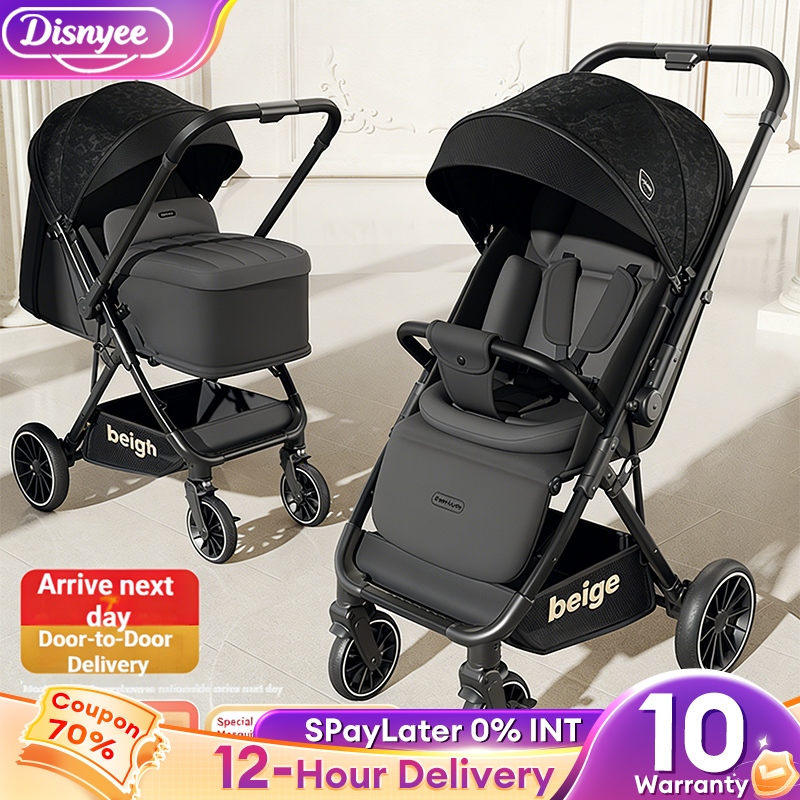 Stroller baby 2 way New Born Max 80kg plate stroller 360° rotation ...