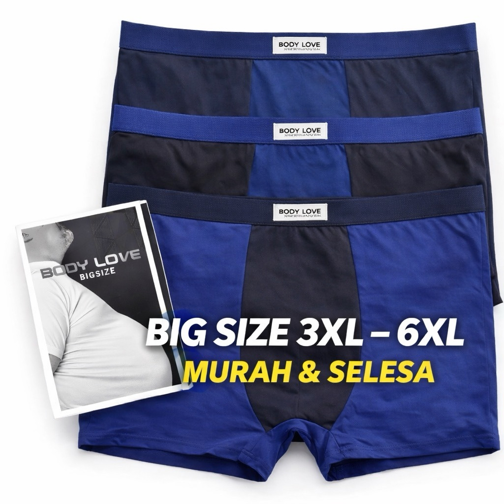 🔥BOXER DEWASA LELAKI CUTTING BESAR SELUAR DALAM (MEN BOXER PLUS SIZE ...