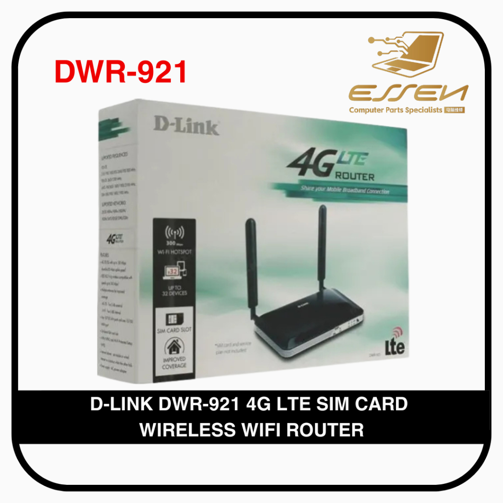 D-Link DWR-921 4G LTE SIM Card Wireless WiFi Router | Shopee Malaysia