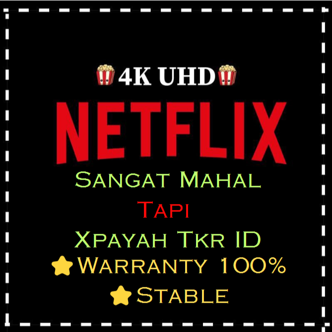 No 1 Stable Netflix Premium Account Akaun 4K Ultra HD supports Tv Phone ...