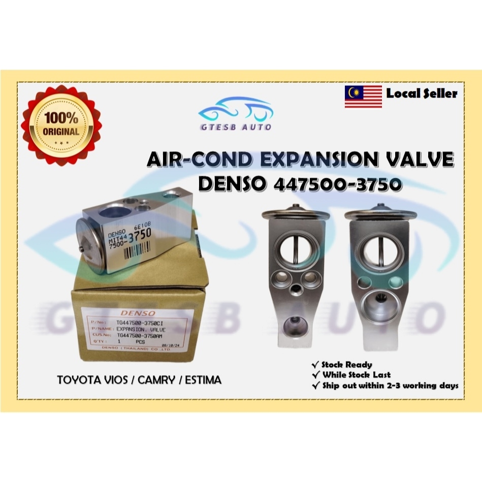 DENSO Expansion Valve 447500-3750 / TG447500-3750CI TOYOTA VIOS/CAMRY ...