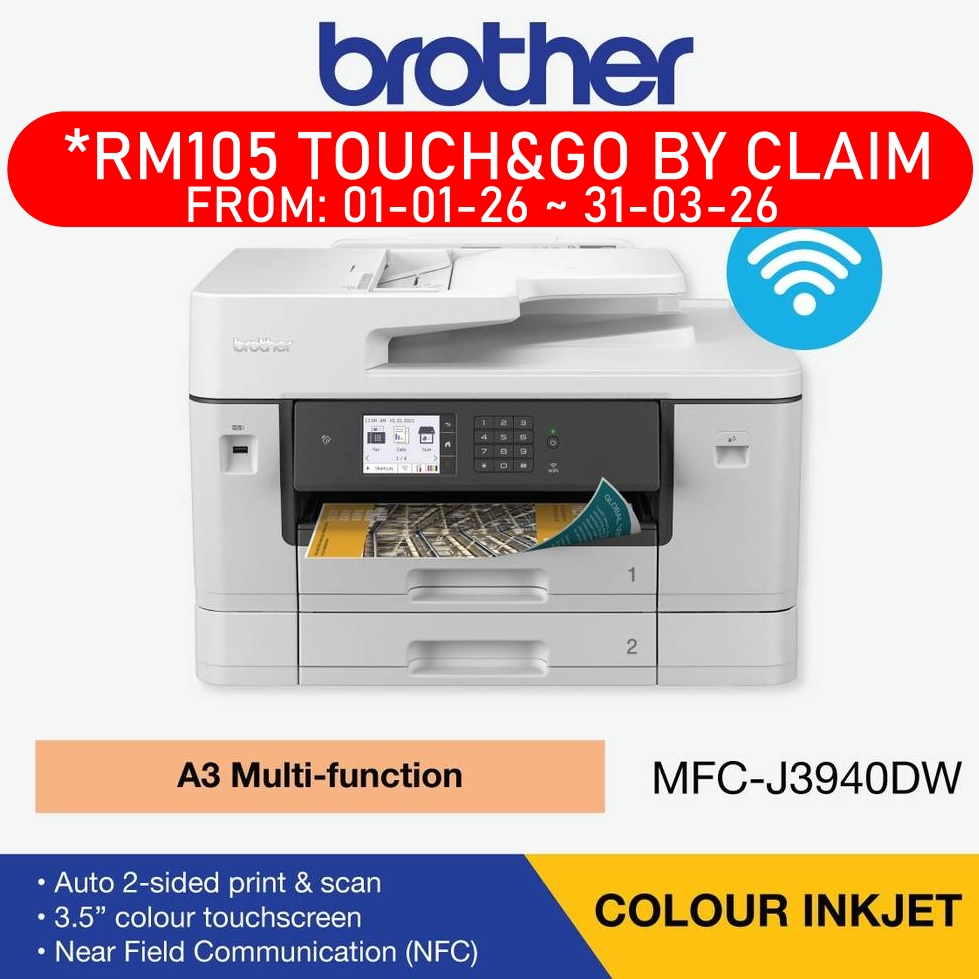 BROTHER MFC-J3940DW J3940DW A3 PRINTER A3 SCAN Automatic Duplex Print ...