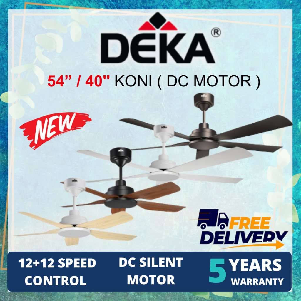 FREE SHIPPING 】 DEKA KONI 54" 40" DC MOTOR 24 speed Remote Control ...