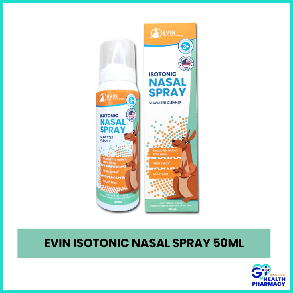 Evin Baby Isotonic Seawater Cleaner Nasal Spray - 50ml | Shopee Malaysia