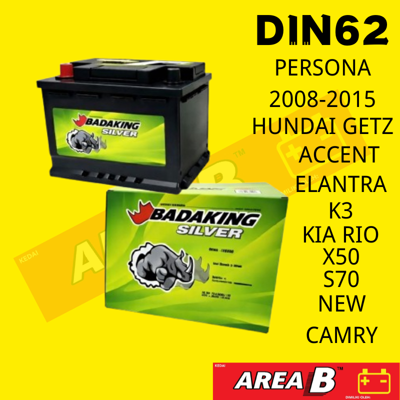 [ DIN62R | DIN62L | DIN55L / DIN55r | LN2 ] BATERI KERETA | Car Battery ...