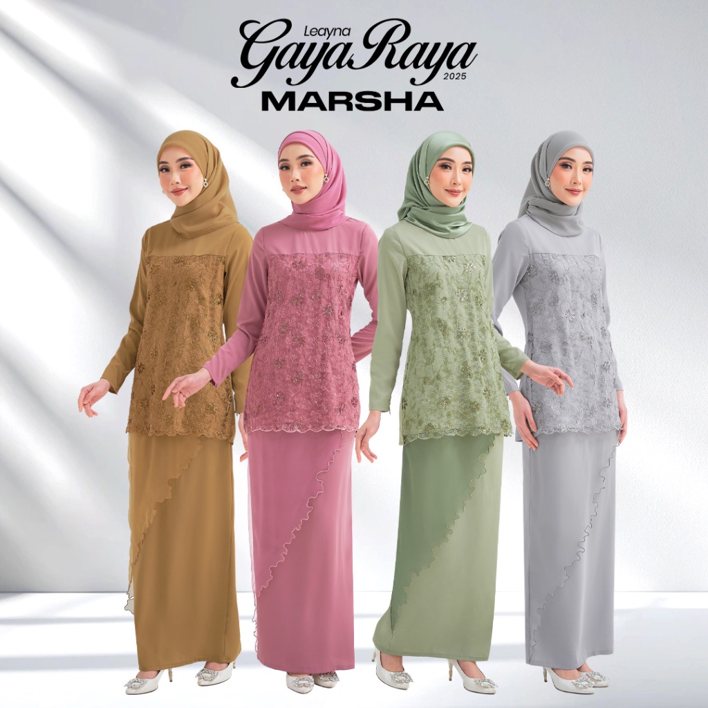 LEAYNA.CO MARSHA Kurung | Shopee Malaysia