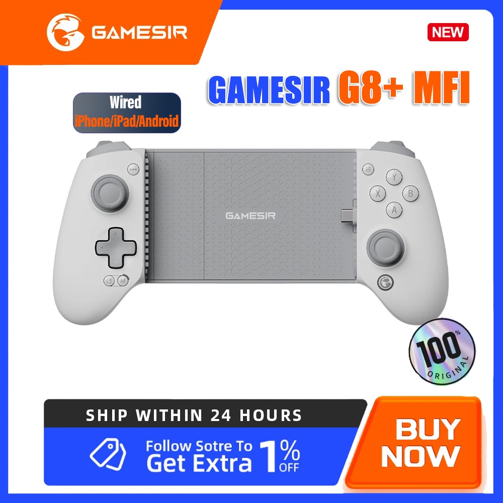 GameSir G8+ MFi Wired Mobile Gaming Controller for iPhone iPad Android ...