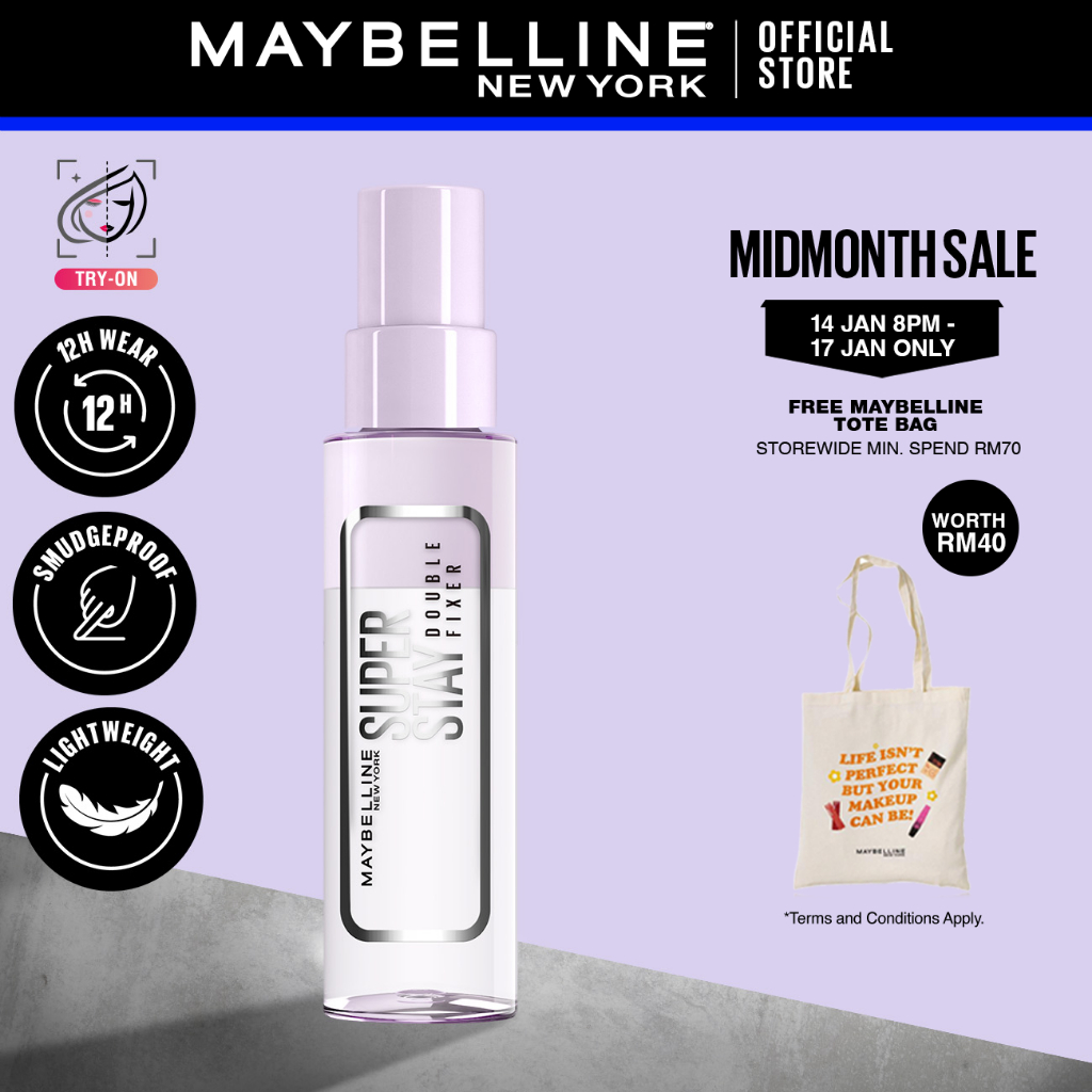 Maybelline Super Stay Setting Spray - 24H Longwear, Lumi Matte Glow ...