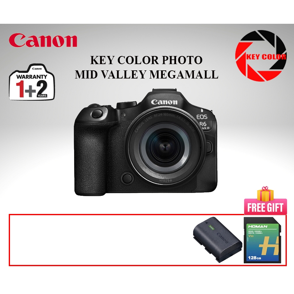 Canon EOS R6 Mark III Mirrorless Camera Body / 24-105mm F4-7.1 / 24 ...