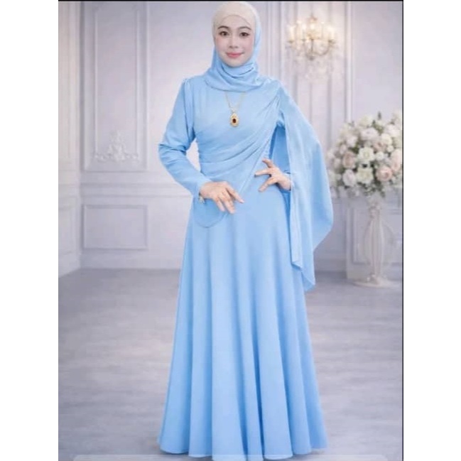Moden Raya Jubah Muslimah Batik Ironless CEY | Ready Stock Raya ...