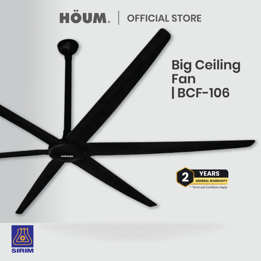 [HENG ONG HUAT SALES] HOUM Motor 9 Speed Aluminum Blades Big Ceiling ...