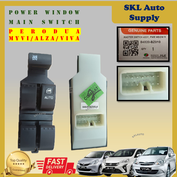 PERODUA MYVI 2005-2011 VIVA ALZA MAIN SWITCH POWER WINDOW SWITCH DRIVER ...