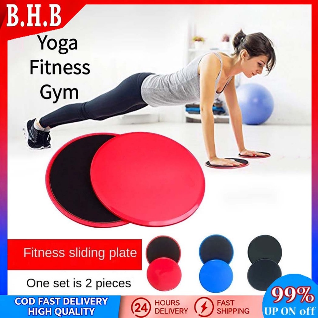 😍Ready Stock😍Yoga fitness Gym skateboard Rapid Fitness Dual Sided Plate ...