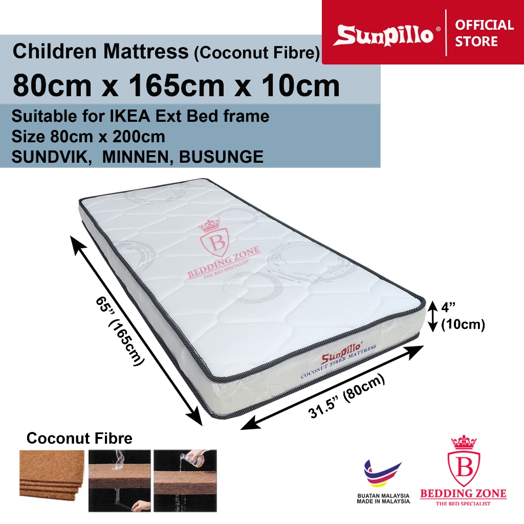 Sunpillo, Children Mattress(Coconut Fibre) 80cm x 165cm (Suitable for ...