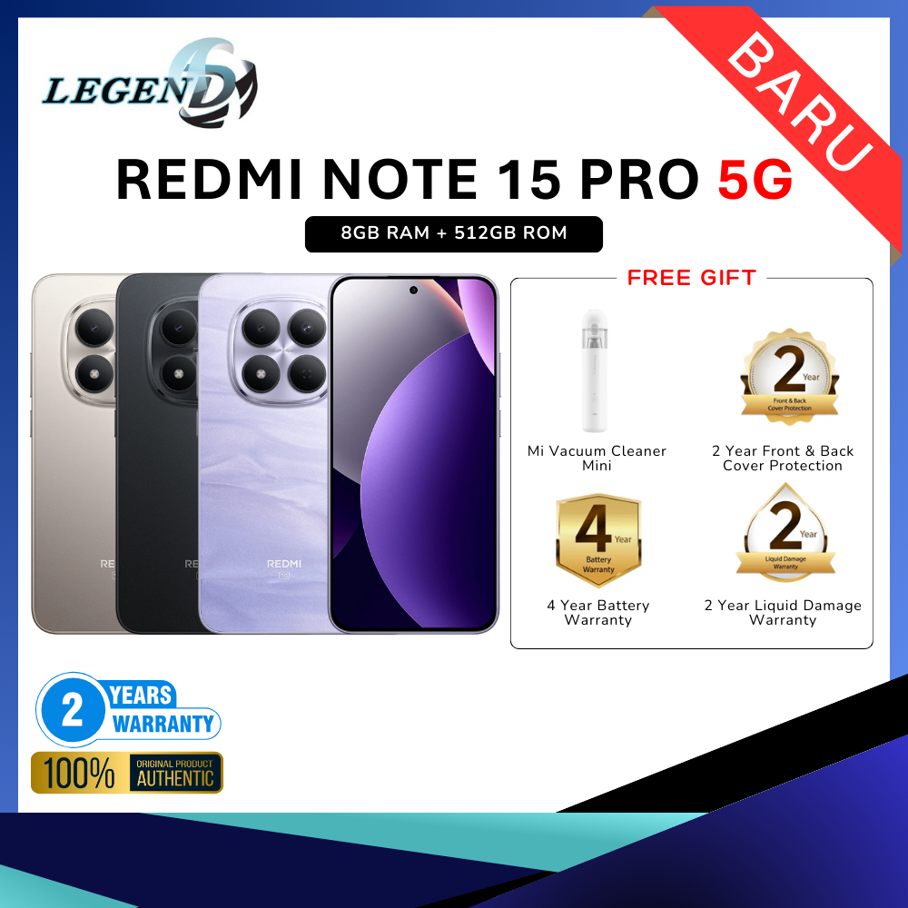 Redmi Note 15 Pro 5G (8GB+512GB) Original Smartphone | MediaTek ...