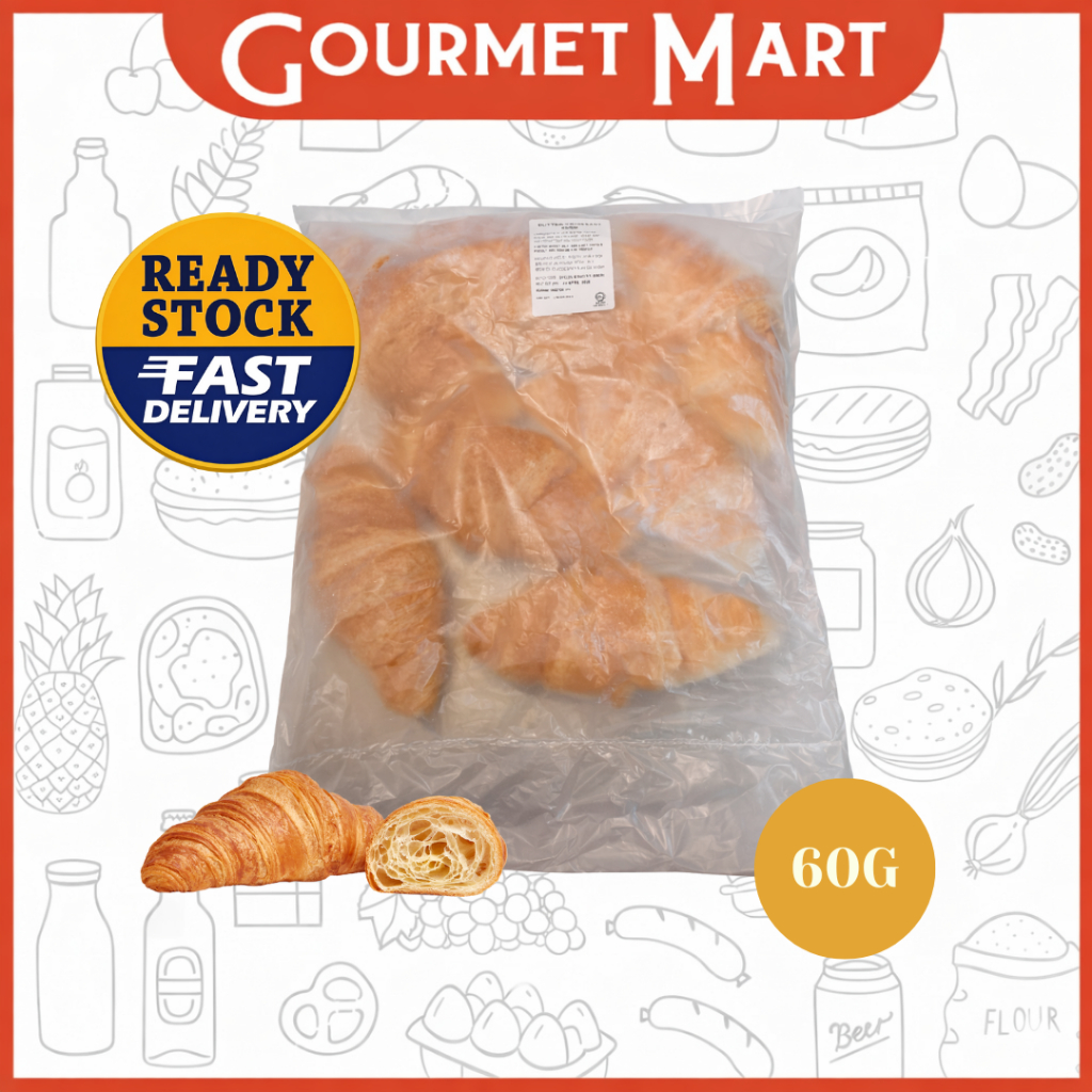 ( FOR KL & PJ AREA ONLY ) FROZEN BUTTER CROISSANT PRE-BAKED 60GX7PCS ...
