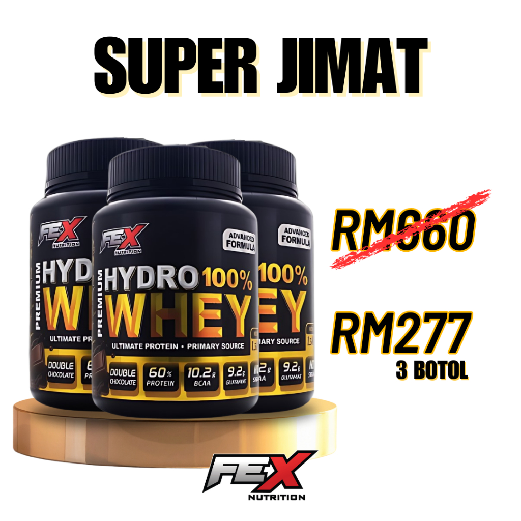 PREMIUM PROTEIN HYDROWHEY FEX NUTRITION | Shopee Malaysia