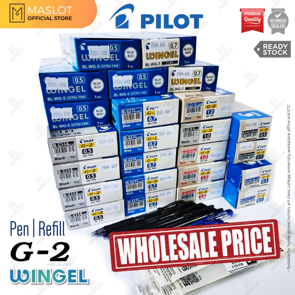 PILOT WHOLESALE G2 Gel Pen | WINGEL Gel Pen or Refill (Available in 0 ...