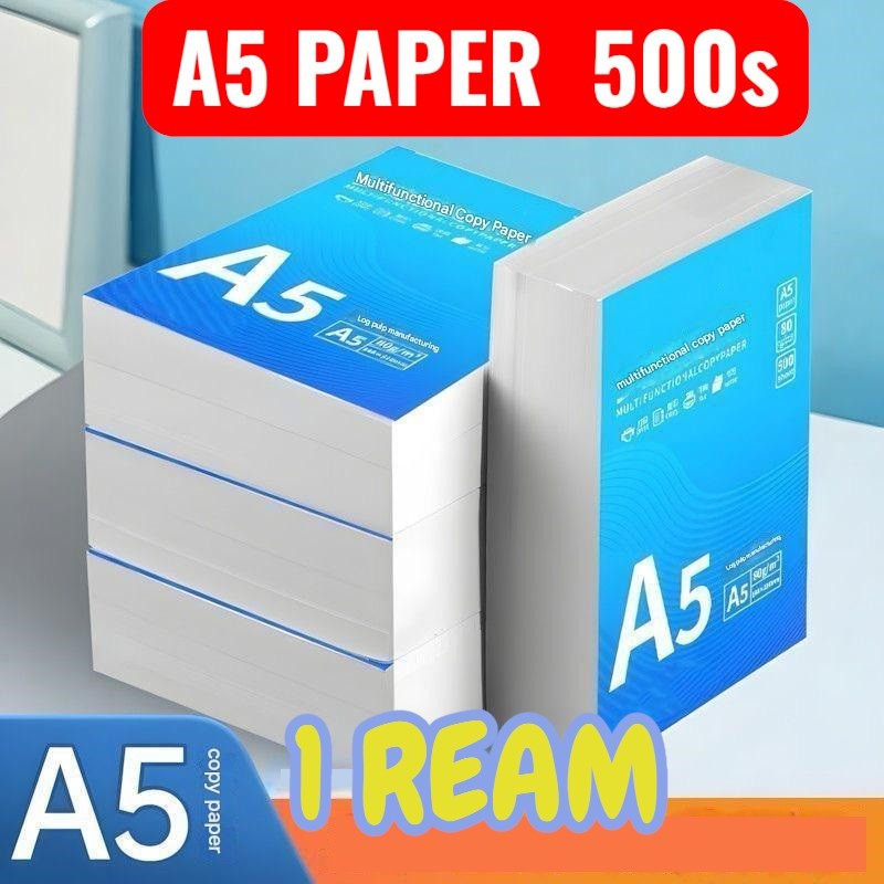 Paper A5 size 500 sheets sheets sheets 500 sheets | Shopee Malaysia
