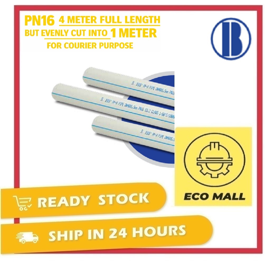 PPR Pipe BBB Brand 4 Meter Length 20MM / 25MM / 32MM PN16 Cold Water ...