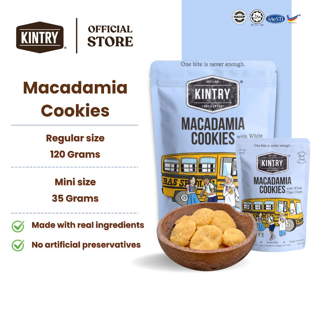 Kintry Macadamia White Choc Cookies (Halal Certified) | Shopee Malaysia