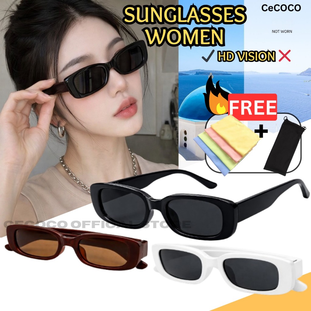 Y2K Sun Glasses Stylish Square Frame Sunglasses Women Men glasses Spek ...