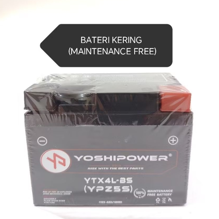 YAMAHA R15 FZ150 FZ150i BATTERY YPZ5S MAINTENANCE FREE BATERI R15 FZ150 ...