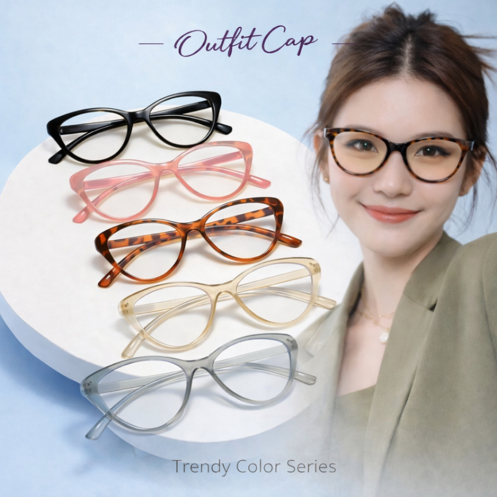 Fashion Outfit Cat eye Spek Korean Fashion Spec Glasses transparent ...