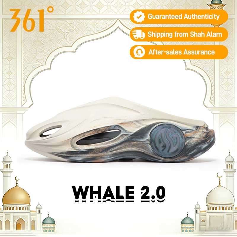 selipar lelaki 361 Degrees Whale 2.0 Holey Clogs 2025 New Men Women ...