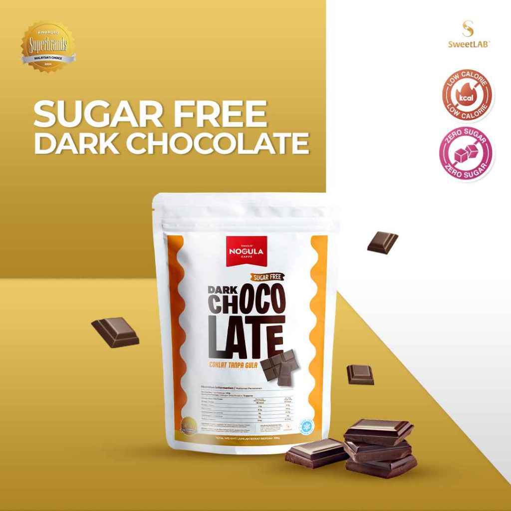 SweetLAB Nogula Sugar Free Dark Chocolate [No Sugar] | Shopee Malaysia