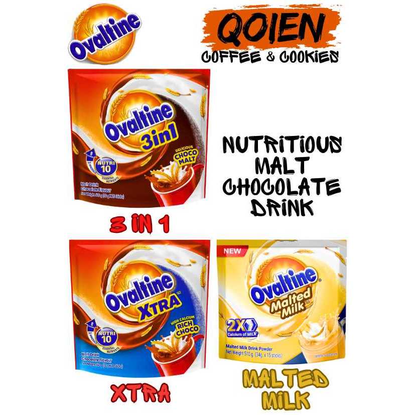 Ovaltine 💝 Nutritious Malt Chocolate - 3in1, Xtra, Malted Milk ...