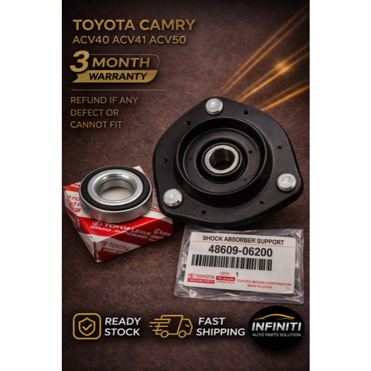 Toyota Camry ACV40 ACV41 ACV50 Absorber mounting with bearing 48609 ...
