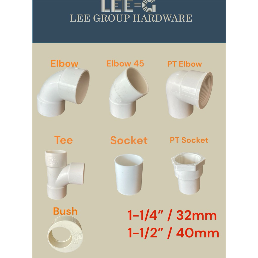 Upvc Fitting Boss Connector Upvc Elbow Socket Tee Upvc Bush Paip Salur ...