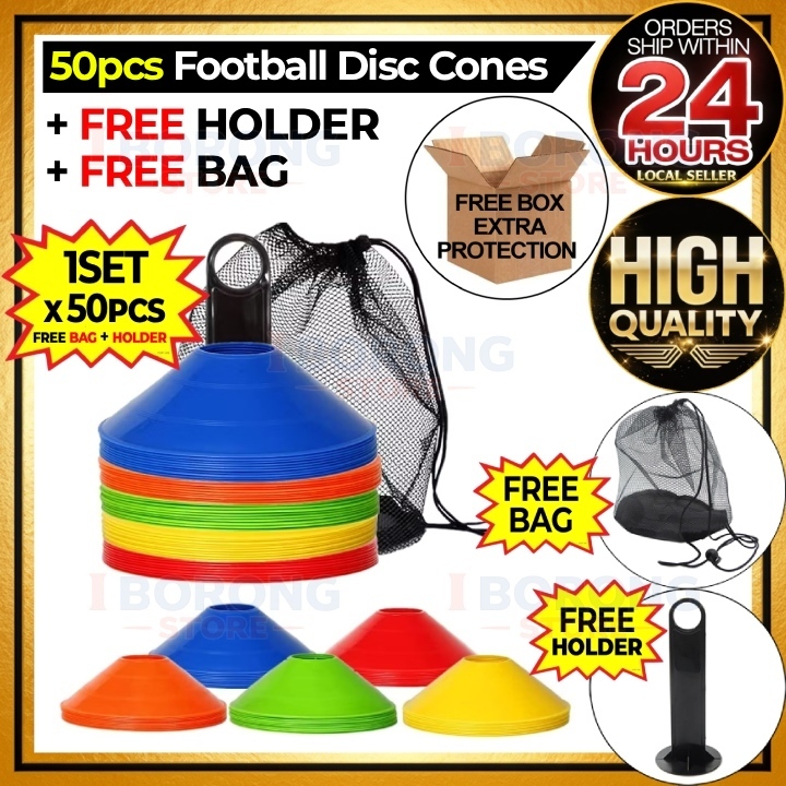 【i BORONG】50pcs Football Disc Cone ( 1SET x 50pcs ) | Shopee Malaysia