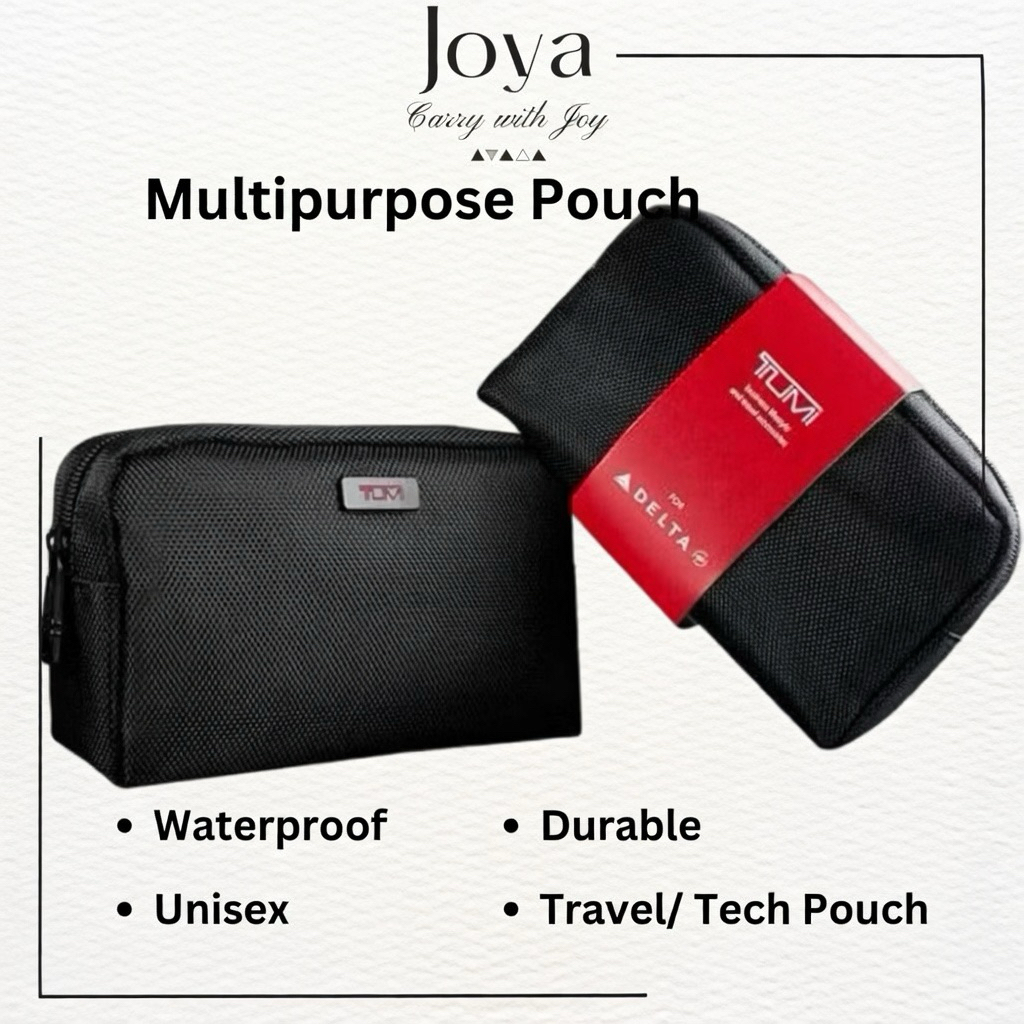 Delta Airlines Cosmetic Bag Small Amenity Pouch Power Bank Storage Bag ...
