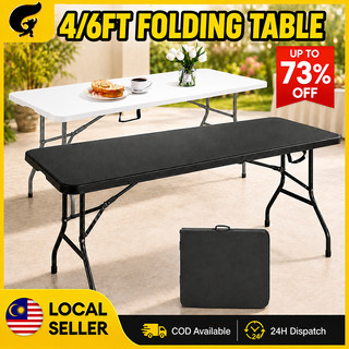 Meja Lipat 6FT Foldable Table Heavy Duty Portable Meja Banquet Table ...