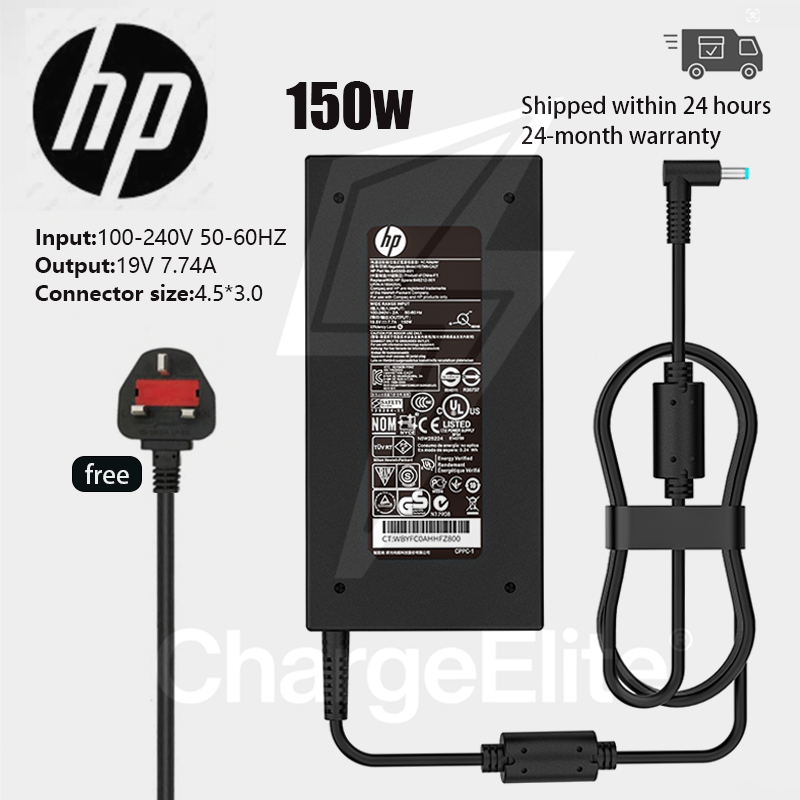 Original HP 150W 19.5V 7.7A Laptop Charger for HP Victus 15 16 OMEN 15 ...