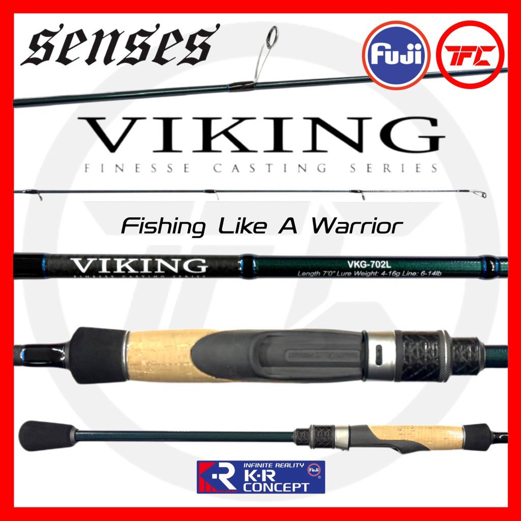 SENSES VIKING Spinning Rod Ultra Light UL BFS Finesse Casting Cast ...