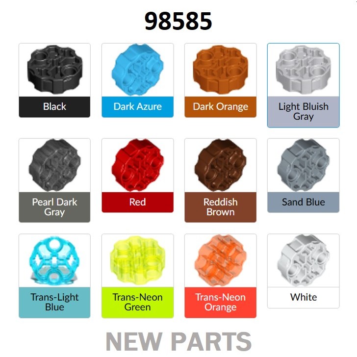 A44.Toy Building Block Parts 98585 : Technic, Axle Connector Block ...