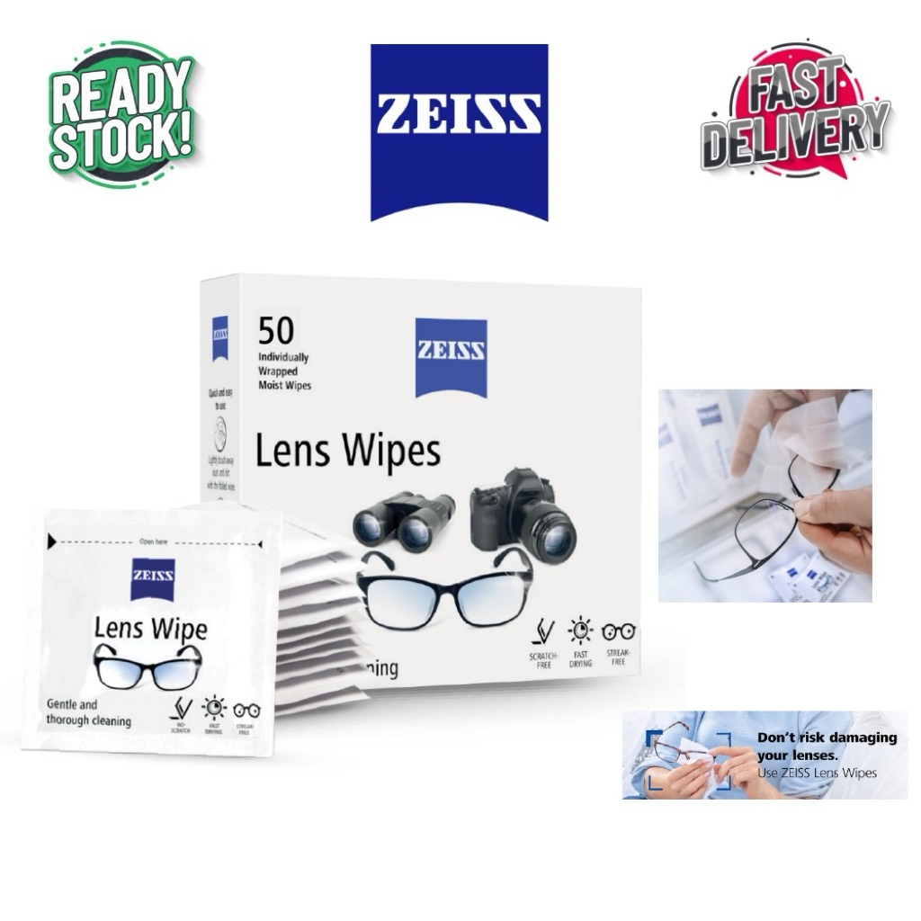 Zeiss Lens Cleaning Wipe 50pcs/box (MFG Date: 27/11/2025) | Shopee Malaysia