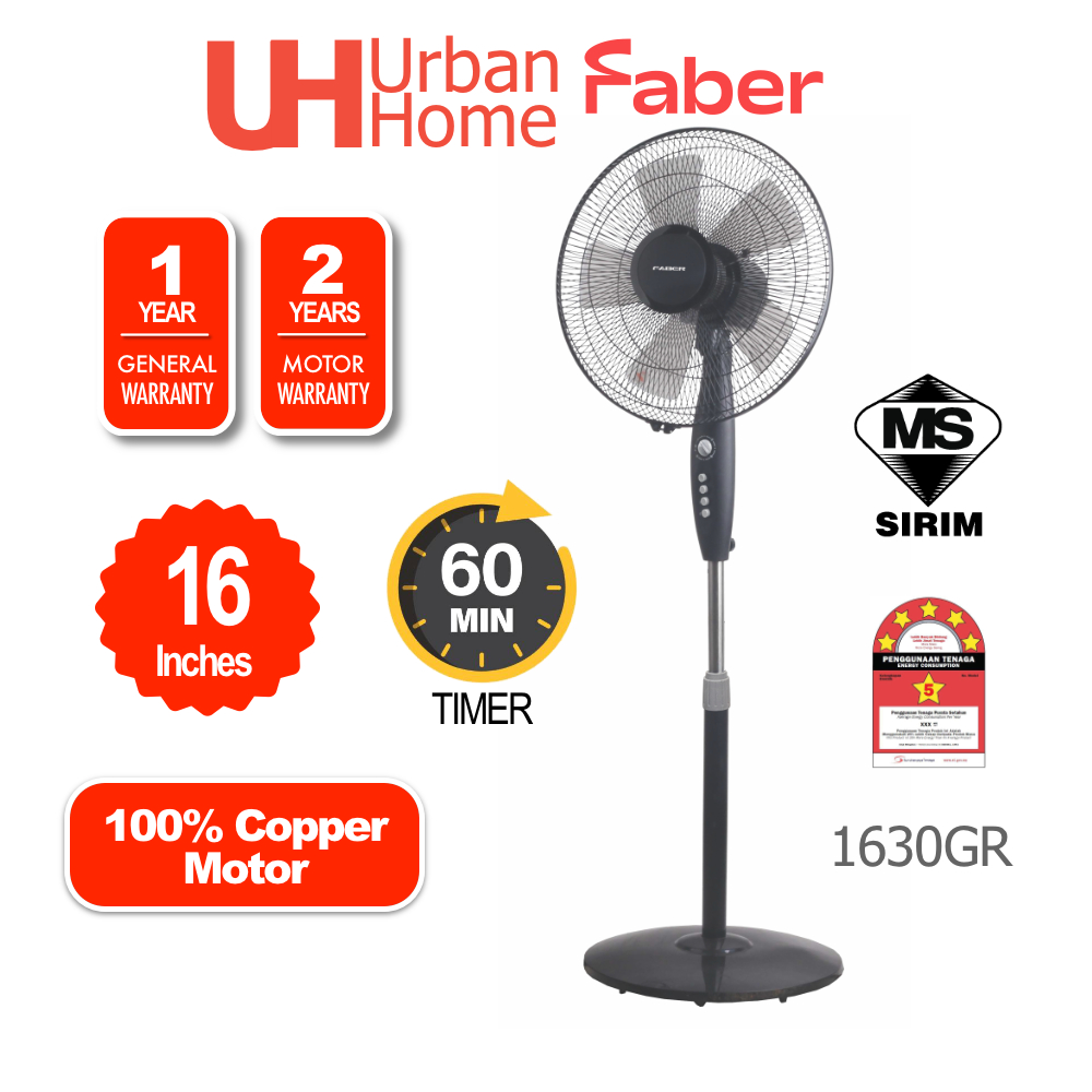 Faber FSF VENTO Gen2 5 Blades Stand Fan with Timer Kipas Berdiri ( 16 ...