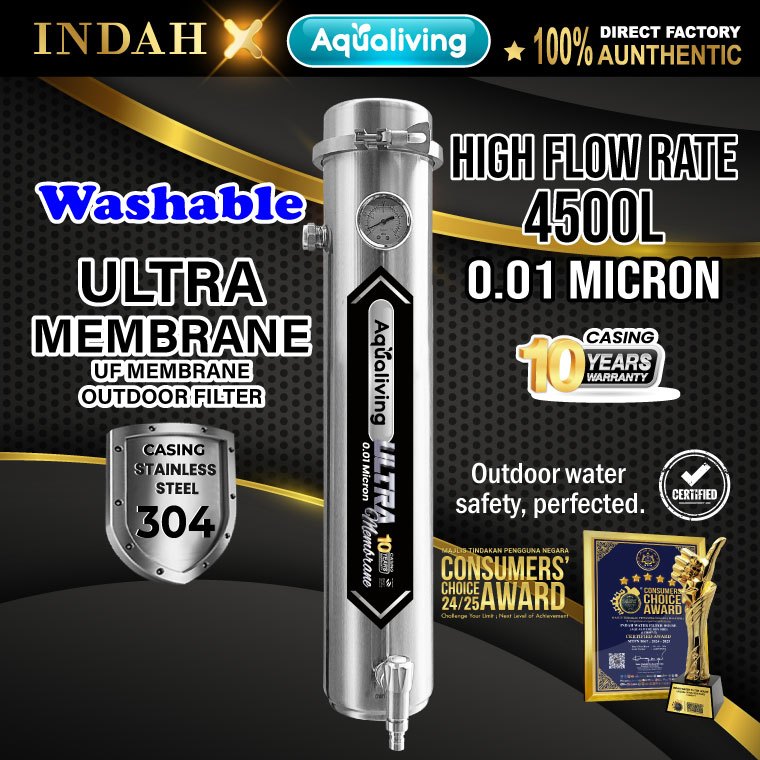 Aqualiving UF Membrane POE Filter PVDF Membrane Water Filter (4500 l/hr ...