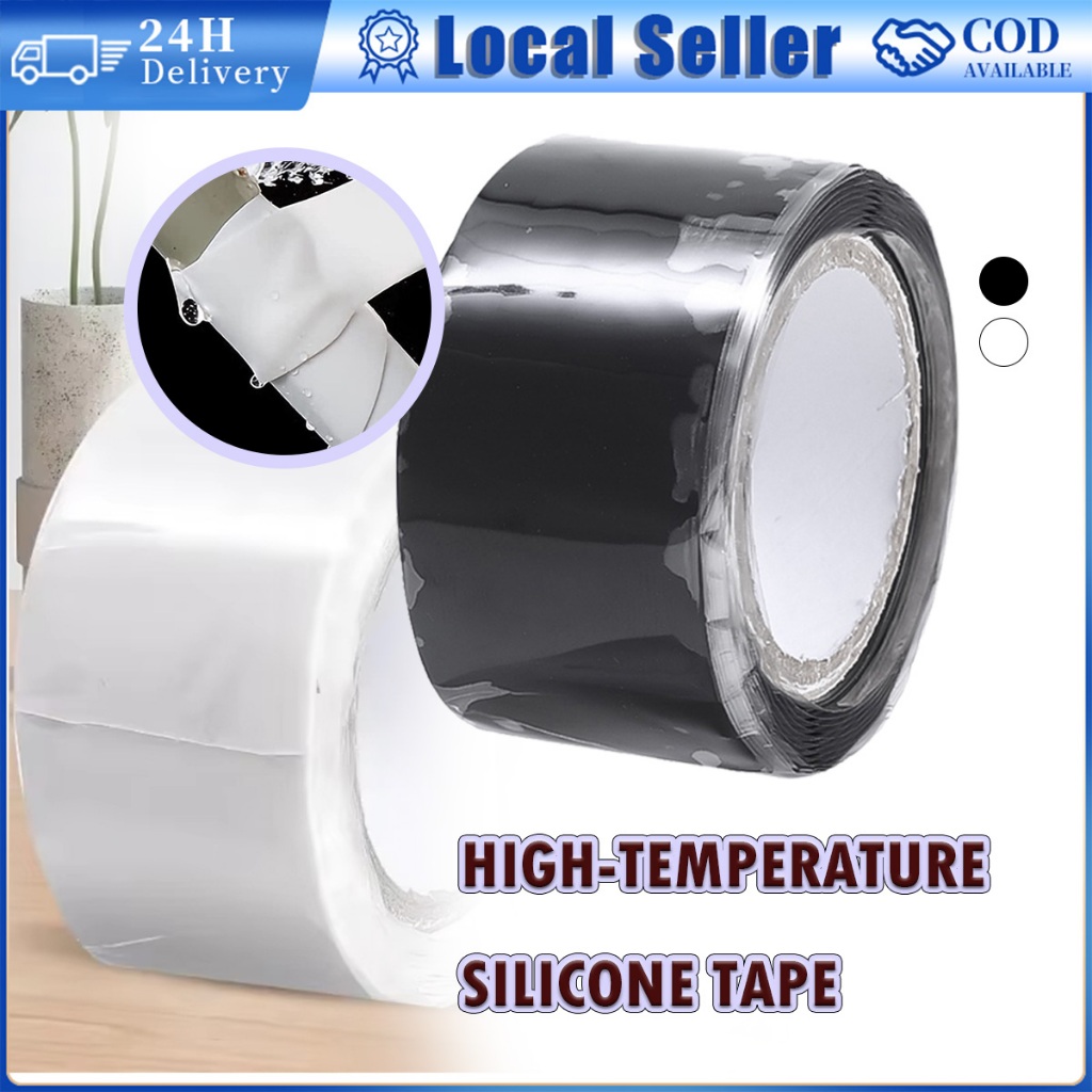 2.5CM Self-Fusing Silicone Rubber Tape Instant Repair for Pipe Water ...