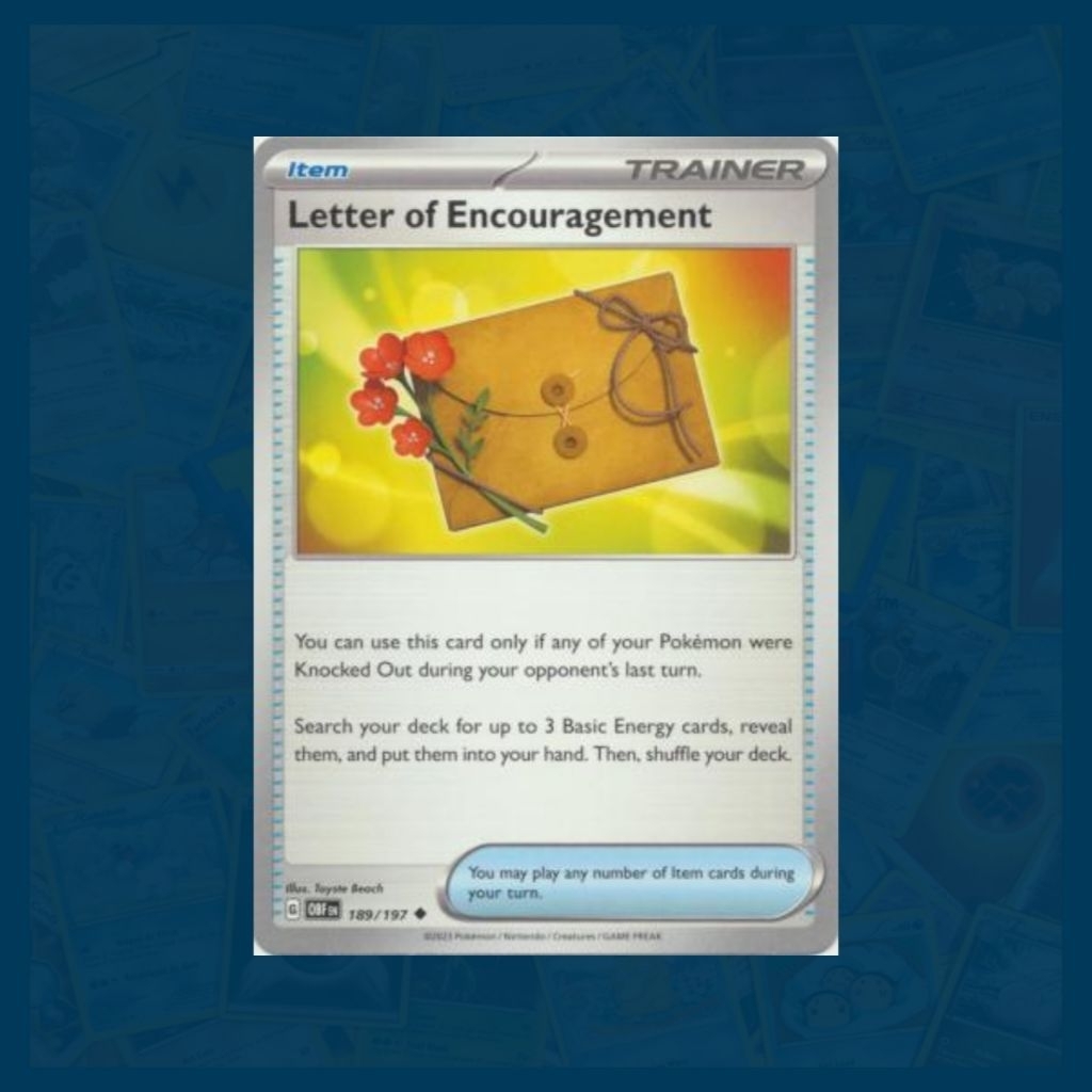 Letter Of Encouragement (189/197) Uncommon | Obsidian Flames | Pokemon ...