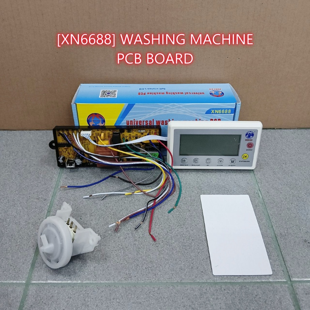 UNIVERSAL WASHING MACHINE PCB BOARD CONTROL PANEL (WIRED) with MEMORY ...