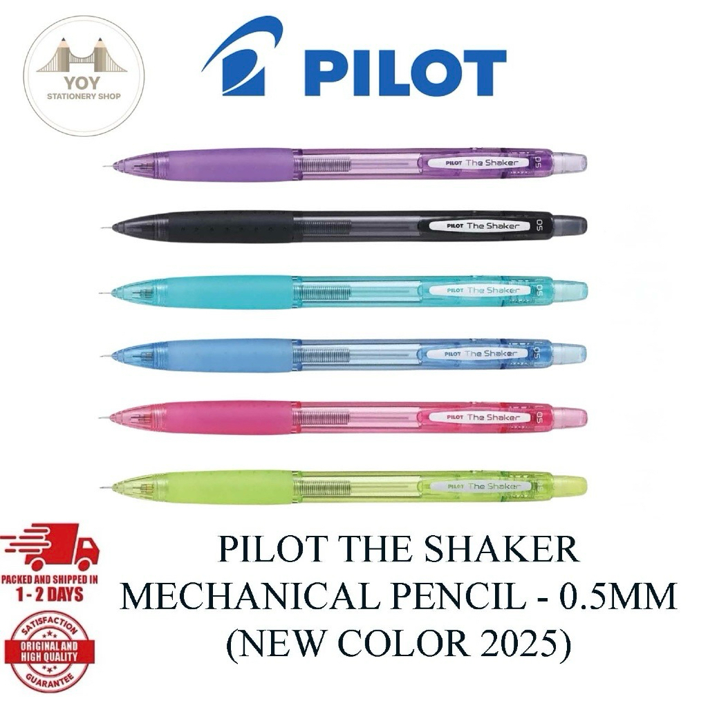 PILOT THE SHAKER MECHANICAL PENCIL - 0.5MM (NEW COLOR 2025) | Shopee ...