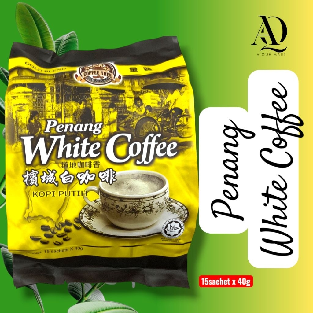 Penang White Coffee 3-in-1 Instant White Coffee (15 Sachets x 40g ...