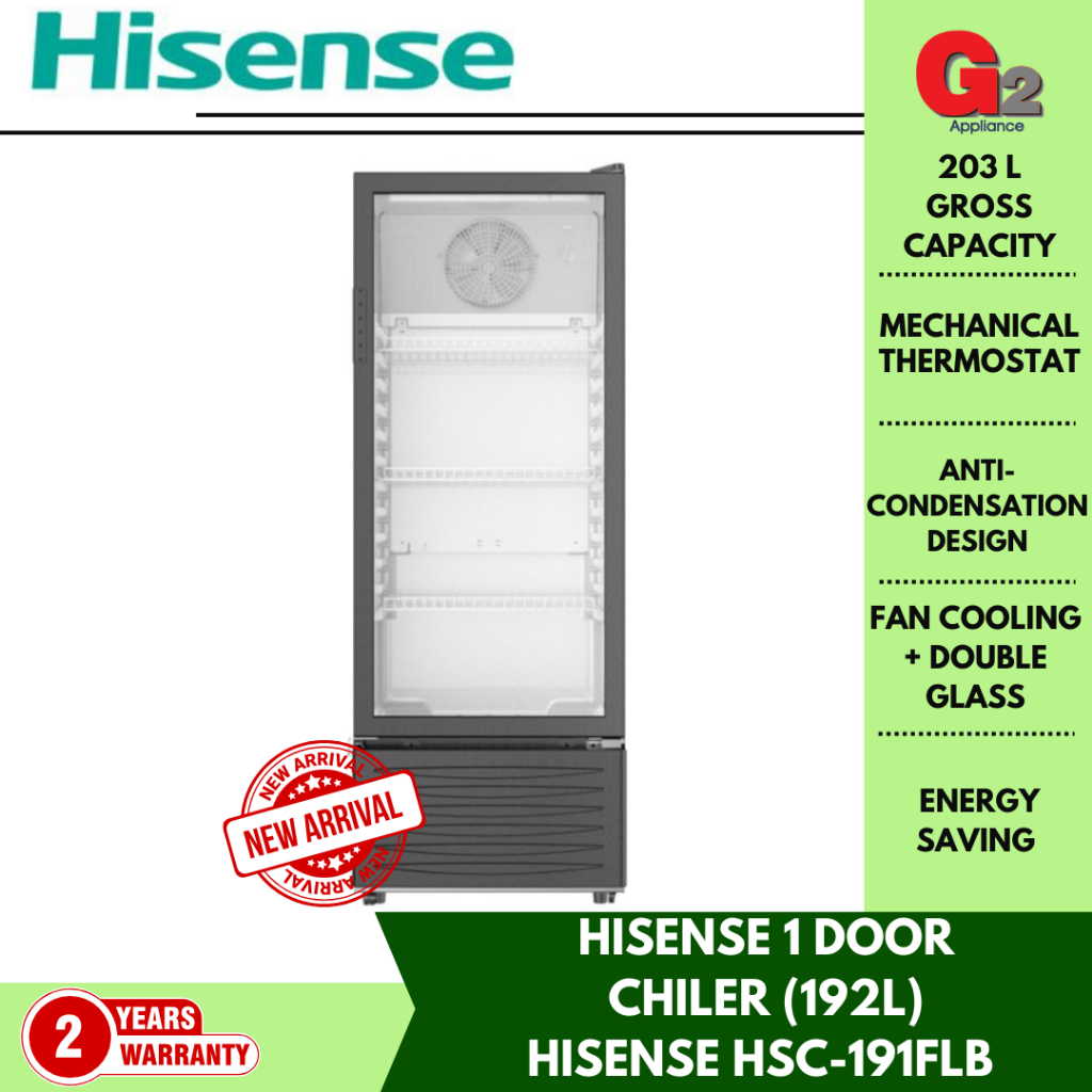Hisense HSC-191FLB 192 L 1-Door Commercial Chiller | Shopee Malaysia