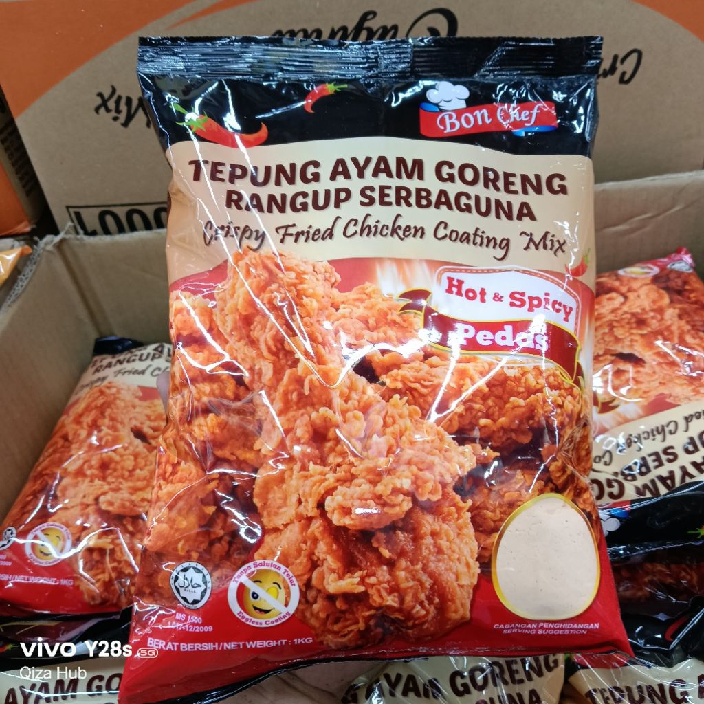 Bon Chef Tepung Ayam Goreng Hot & Spicy (1kg) Ready Stock | Shopee Malaysia