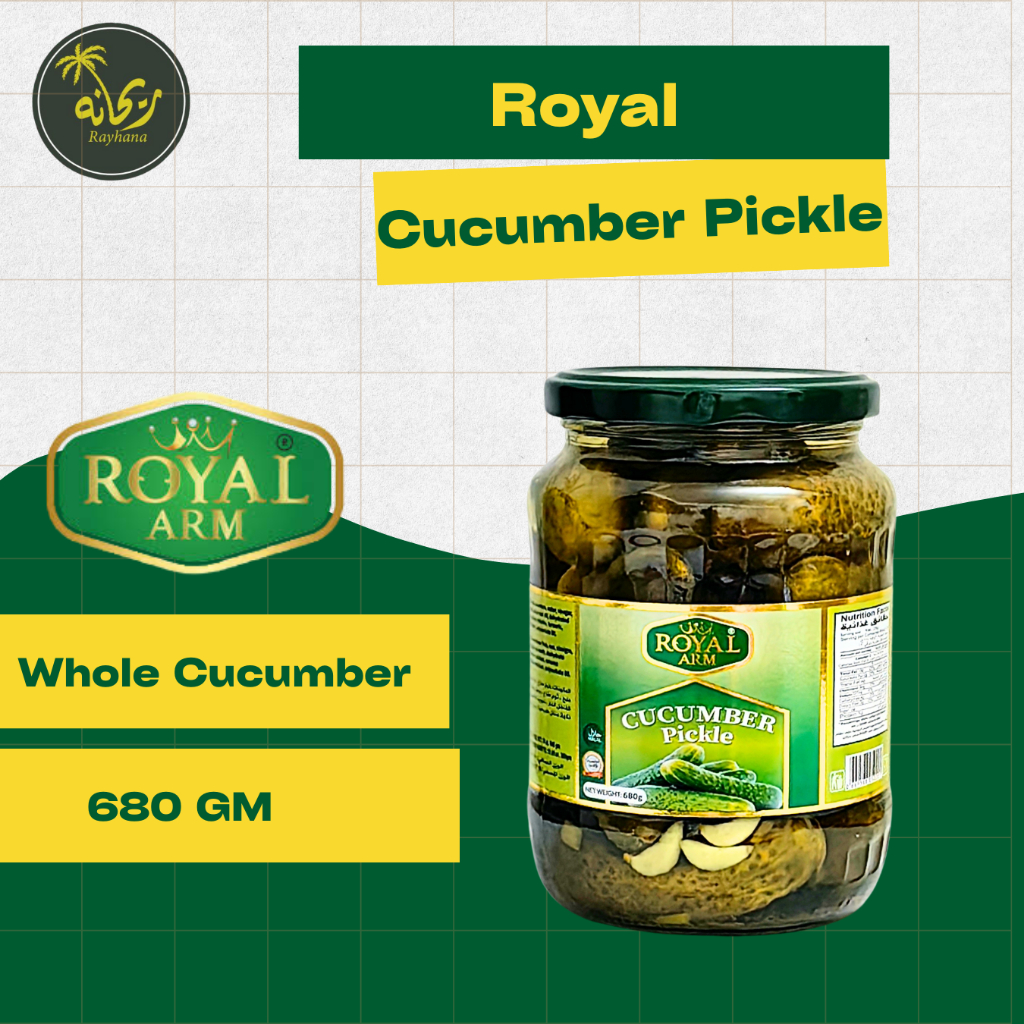 Cucumber Pickle / Royal Arm Cucumber Pickle / 680gm Net Weight / Whole ...